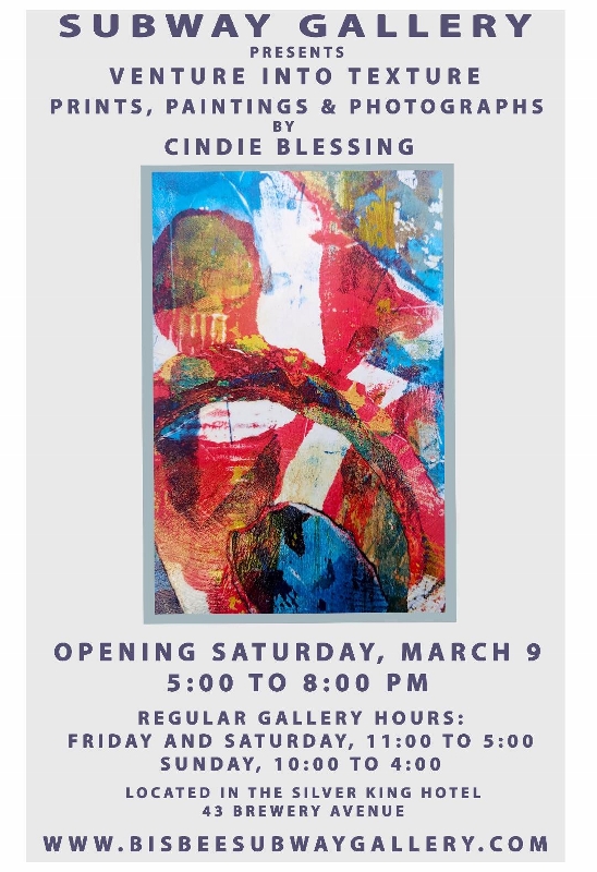 Cindie Blessing Show – Bisbee’s Subway Gallery