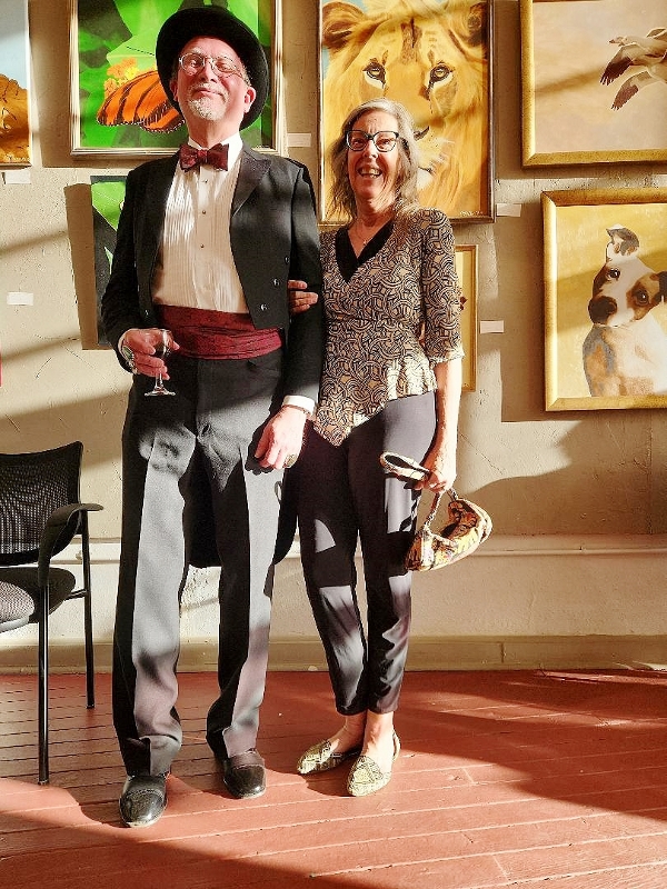 C. Arthur V. Brooks and guest Diane Given Hayes – Bisbee’s Subway Gallery